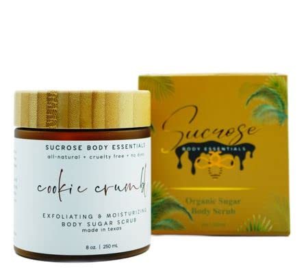 Amazon.com : Organic Sugar Body Scrub Sucrose BE Cookie Crumbl : Beauty ...