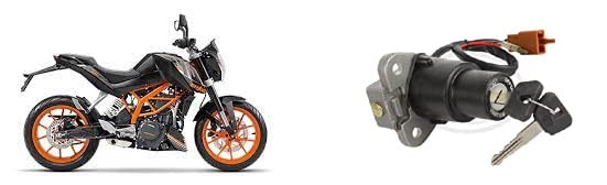 WHEEL DRIVE Compatible with KTM Duke 390 Bs3 Ignition Lock Switch with ...