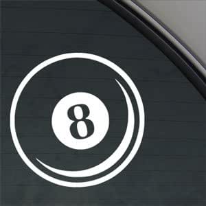 Amazon.com: Small Eight Ball Decal Car Truck Window Sticker : Automotive