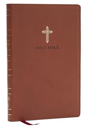NKJV Holy Bible, Ultra Thinline, Brown Leathersoft, Red Letter, Comfort Print: Thomas Nelson ...
