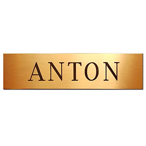 Amazon.com: Engraved Solid Brass Name Plate 8"x2" : Home & Kitchen