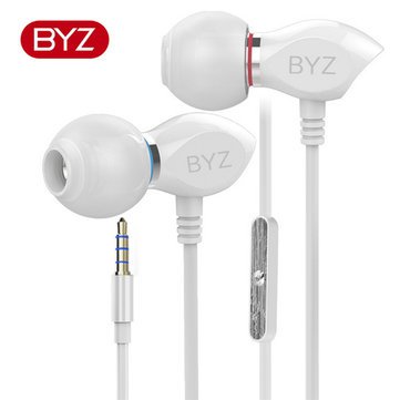 BYZ K17 In Ear Ceramic Wearproof Bass Rock Noise Reduction Earphone ...