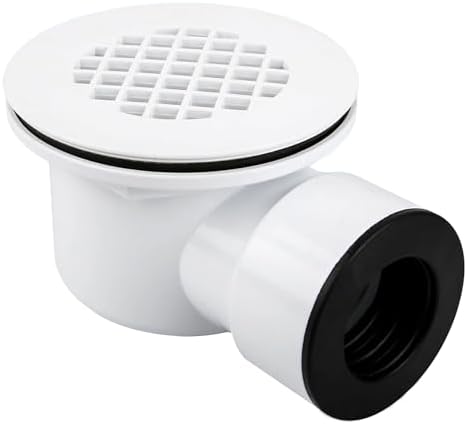 Low Profile Shower Drain, 2" PVC Side Outlet Drain Assembly with ...