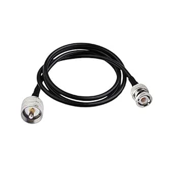 Amazon.com: RedYutou Radio cb antenna cable UHF pl259 Male plug to BNC Male RG58/50cm cable ...