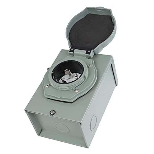 Snapklik.com : BISupply Generator Inlet Box 30 Amp - 4 Prong Power ...