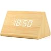 Amazon.com: GEARONIC Digital Alarm Clock Wooden Alarm Clock Wood Modern ...