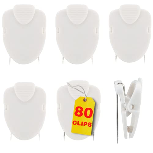 Snapklik.com : 1InTheOffice Cubicle Clips, White, 80/Pack