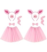 Amazon.com: 2 Sets Mouse Costume Set Mouse Ears Headband Mice Nose Tail ...