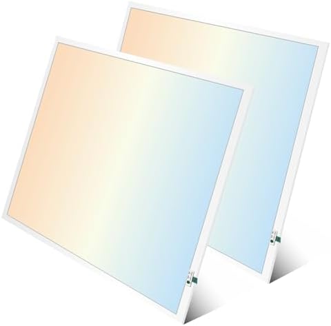 2X2 LED Flat Panel Light Emergency Battery Backup, 40W-3000K/4000K ...