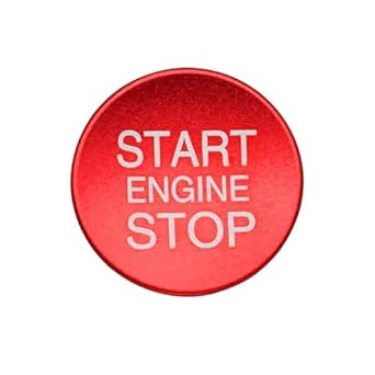 Amazon.com: Car Engine Start Stop Ignition Button Cover Overlay Decal ...