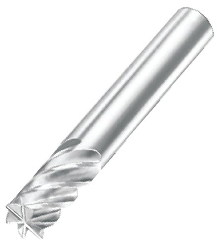 Micro 100 EMHM-100-6 38° High Helix End Mill, 6 Flute, Metric ...