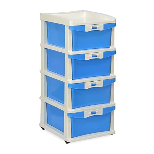 Entisia 4 Layers Plastic Storage Drawer - 1 Pcs Multipurpose Modular ...