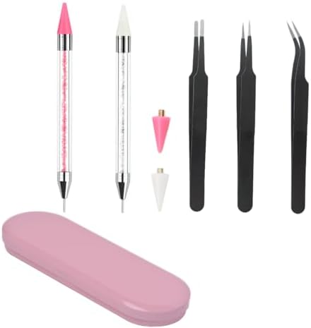 Amazon.com: Rhinestone Picker Tool with Wax Tip Nail Art Tools Nail ...