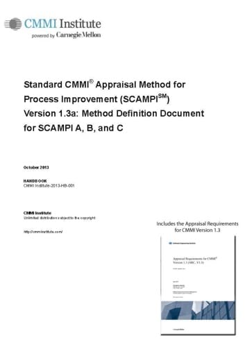 Standard Cmmi Appraisal Method For Process Improvement (Scampi) Version ...
