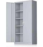 Amazon.com: INTERGREAT Tall Metal Storage Cabinet Locking Steel with 4 ...