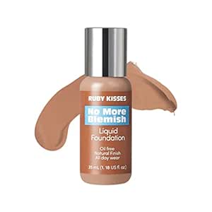 Amazon.com : Ruby Kisses Liquid Foundation No More Blemish Oil-Free ...