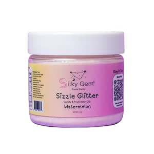 Amazon.com : SILKY GEM Sizzle Glitter Watermelon Sour Candy Dip – Fruit ...