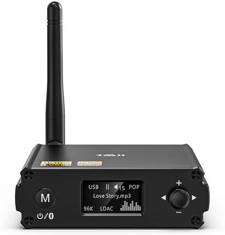 Amazon.com: 1Mii B06S+ LDAC Bluetooth 5.2 Receiver for Home Stereo Hi-Res Music Streaming, Hi-Fi ...