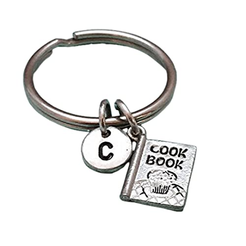 Amazon.com: Cook book keychain, cook book charm, cooking keychain, book ...
