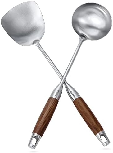 TsunNee 2PCS Stainless Steel Kitchen Utensil Set, 304 Stainless Steel ...