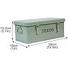 Amazon.com : Xbopetda Seed Saving Box, Metal Seed Bin, Seed Storage ...
