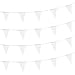 Amazon.com: AuTop 100 Feet Solid White Pennant Banner Flags String ...