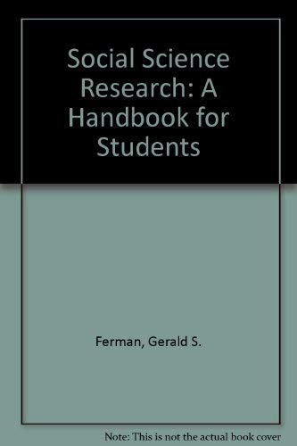 Amazon | Social Science Research: A Handbook for Students | Ferman ...