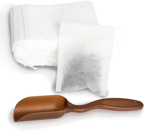 Amazon.com: Drawstring Empty Tea Bags, Disposable Tea Bags for Loose ...