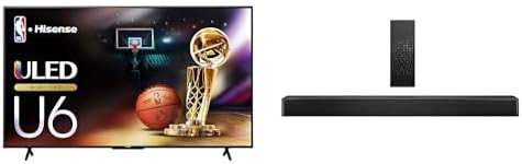 Amazon.com: Hisense Exclusive Bundle 65U6N Smart TV & HS2100 Soundbar ...