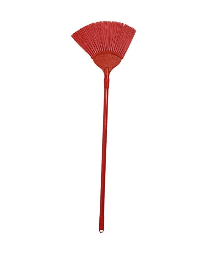 Broom with Long Rod and Extendable Cobweb Cleaner Stick Handle Brush ...
