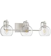 Tipace Black LED Crystal Bathroom Vanity Light Fixtures,Modern Wall ...