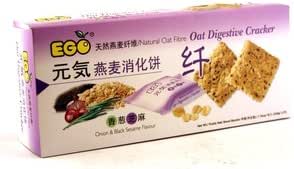 Amazon.com: Ego Oat Digestive Cracker (Black Sesame Flavor) - 8.46oz ...