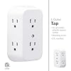 Amazon.com: GE 6-Outlet Extender, Grounded Wall Tap, Adapter Spaced ...