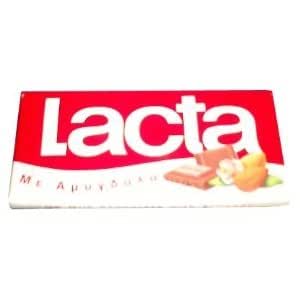 Amazon.com : Lacta Greek Milk Chocolate with Almonds, 10 Bars X 85g ...