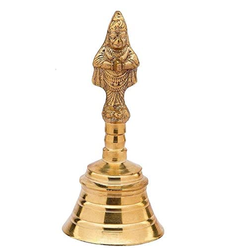 Pranchi Metals Brass Hanuman Ji Pooja Bell | Metal Pooja Bell Ghanti ...