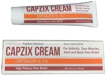 Amazon.com: Capzix Cream for Pain Relief 2 OZ Capsaicin .1% : Health ...