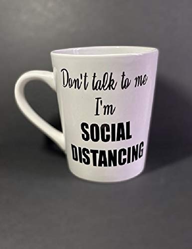 Amazon.com: Social Distancing coffee mug,Quarantine gag gifts : Home ...