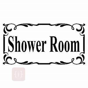 ISEE 360® Shower Room Sticker Vinyl Business Door Sign Decal Stickers ...