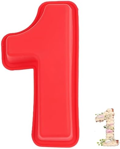 Van Der Linn Extra Large Silicone Number Birthday Cake Baking Tin Mould ...