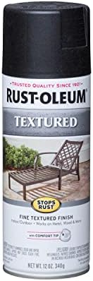 Rust-Oleum 7220830 Stops Rust Textured Spray Paint, 12 oz, Black (Pack ...