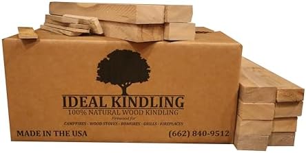 Amazon.com: Ideal Kindling - 100% Natural Hardwood Kindling for Fire ...