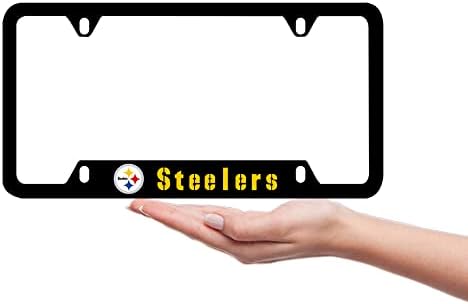 Amazon.com: Genuine for Steelers License Plate Frame, Stainless Steel ...