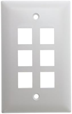 Legrand - OnQ 1 Port Single Gang Wall Plate, Ethernet Wall Plate, High ...