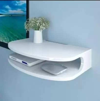 RESHUZ Wood Set Top Box Wall Shelf WiFi Routers Holder Wooden Walls ...