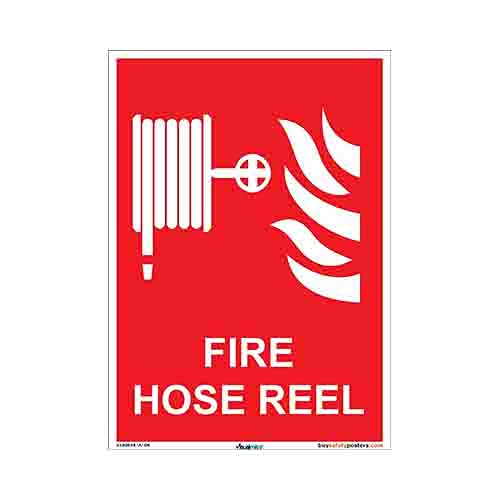 buysafetyposters.com - Fire Hose Heel Displays In English - PVC Sticker ...