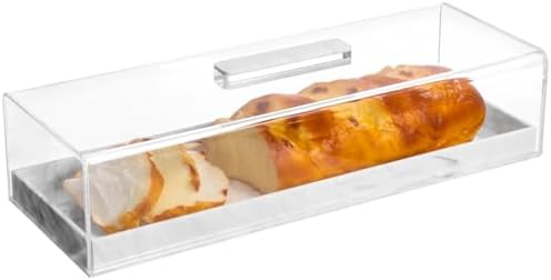 Amazon.com: Gold Valley Rectangular Cake Tray, Cake Plate Dish with ...