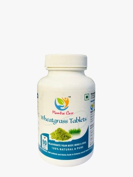 Buy Mantra Care Wheatgrass Tablet Natural Antioxidant Superfood ...