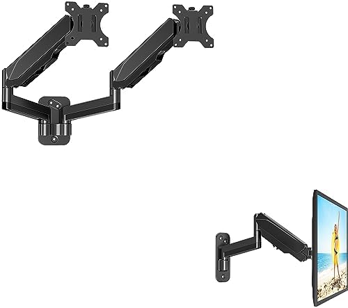 Amazon.com: MOUNTUP Dual Monitor Wall Mount Bundle with Single Monitor ...