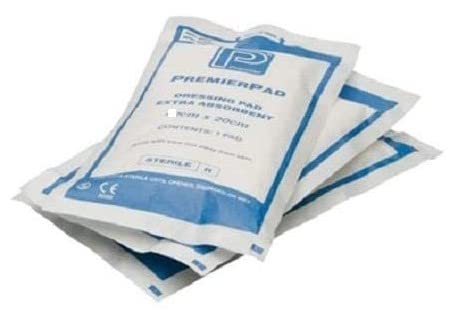 Premier Pad White Dressings, Sterile, 20cm x 10cm, Pack of 25 : Amazon ...