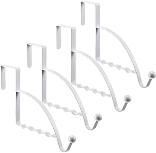Amazon.com: Hotop 4 Pieces Over The Door Hooks Hanger Multi Hanging ...